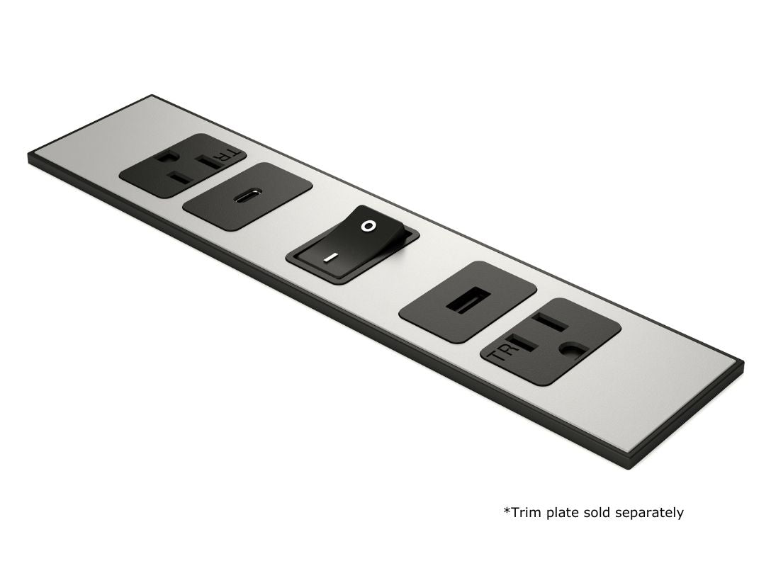 FC-780 - 2 Plug Recess Mount with Rocker Switch, USB A & USB C – Furnlite